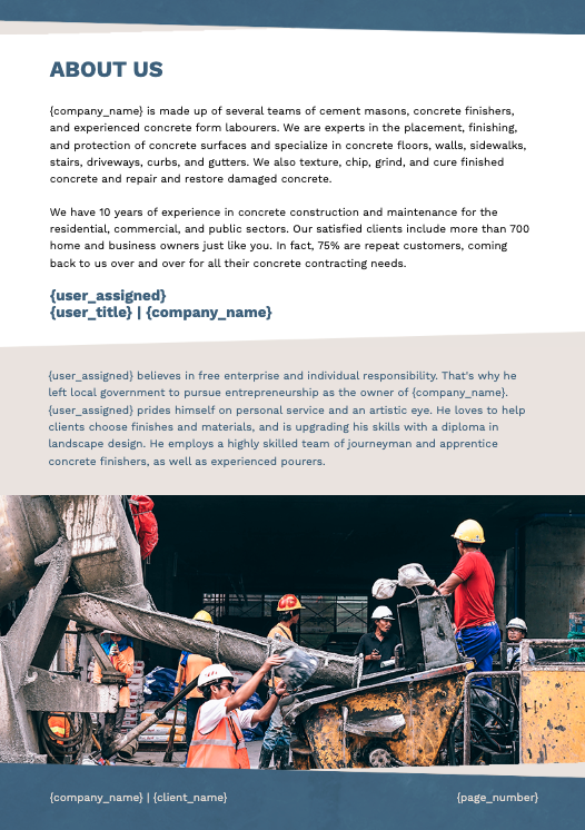 Concrete Proposal Template | Proposify